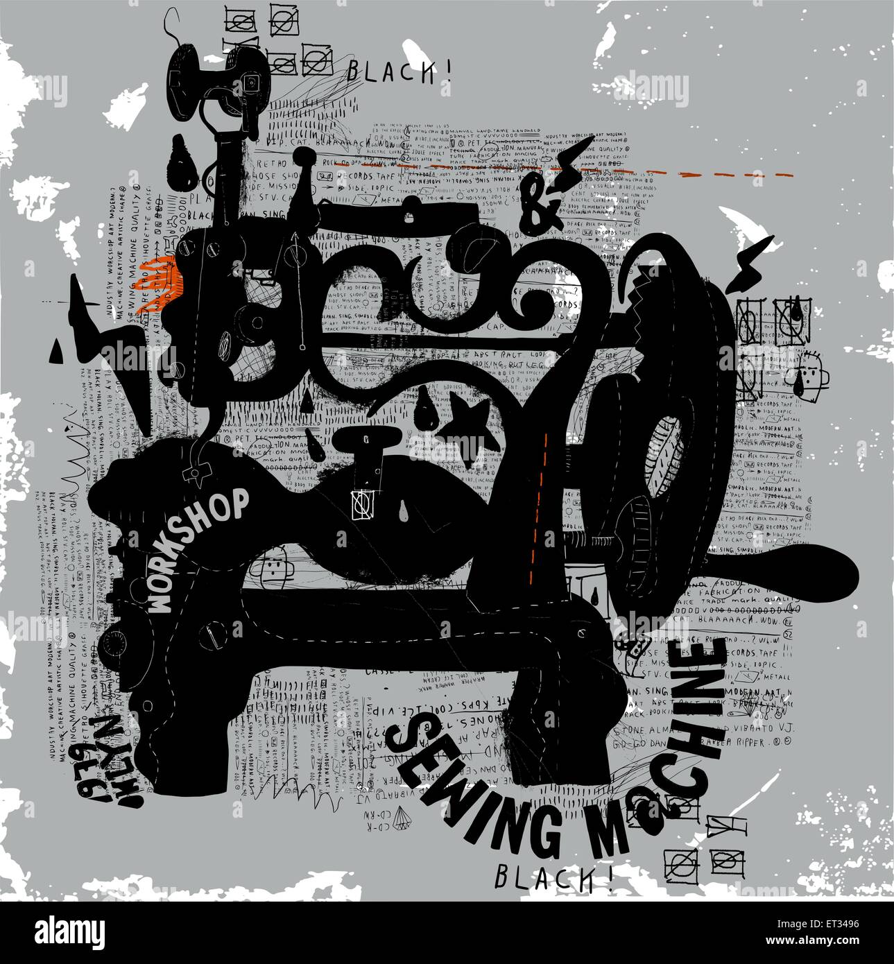 History of sewing Stock Vector Images - Alamy