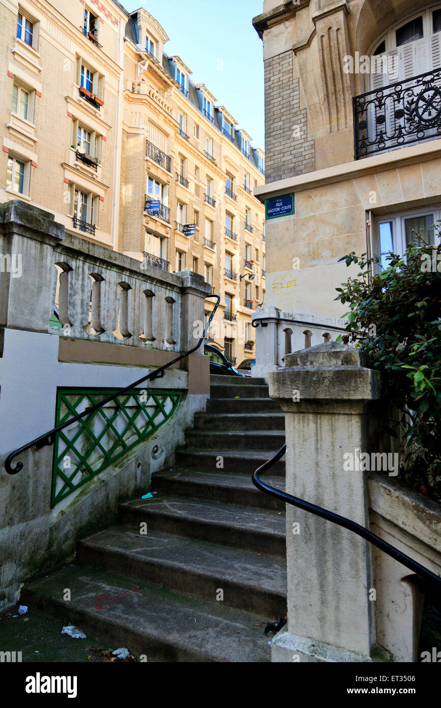 Stairs montmartre paris hi-res stock photography and images - Alamy
