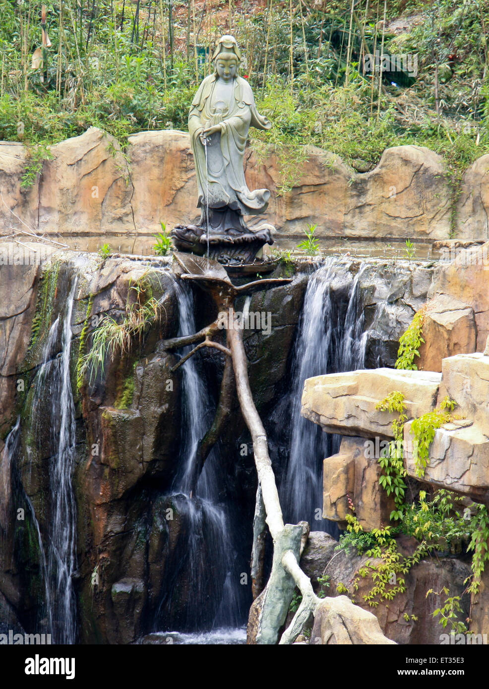 Ancient waterfall fountain with a long history Stock Photo - Alamy