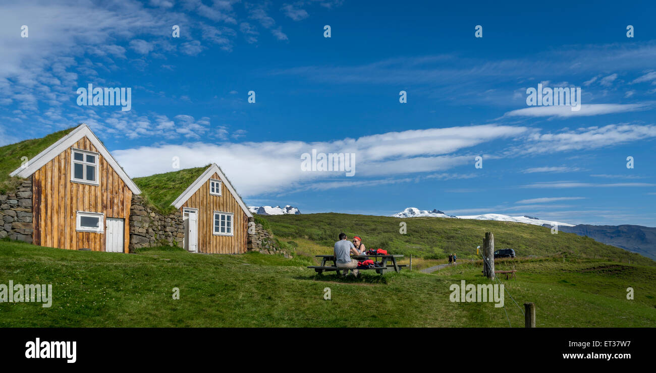 Bolti Farm Guesthouse, Skaftafell, Iceland Stock Photo - Alamy