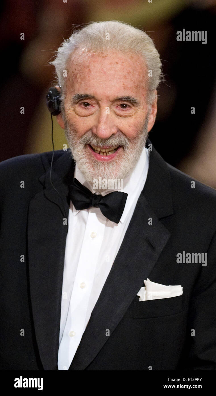 Sir christopher lee hi-res stock photography and images - Alamy