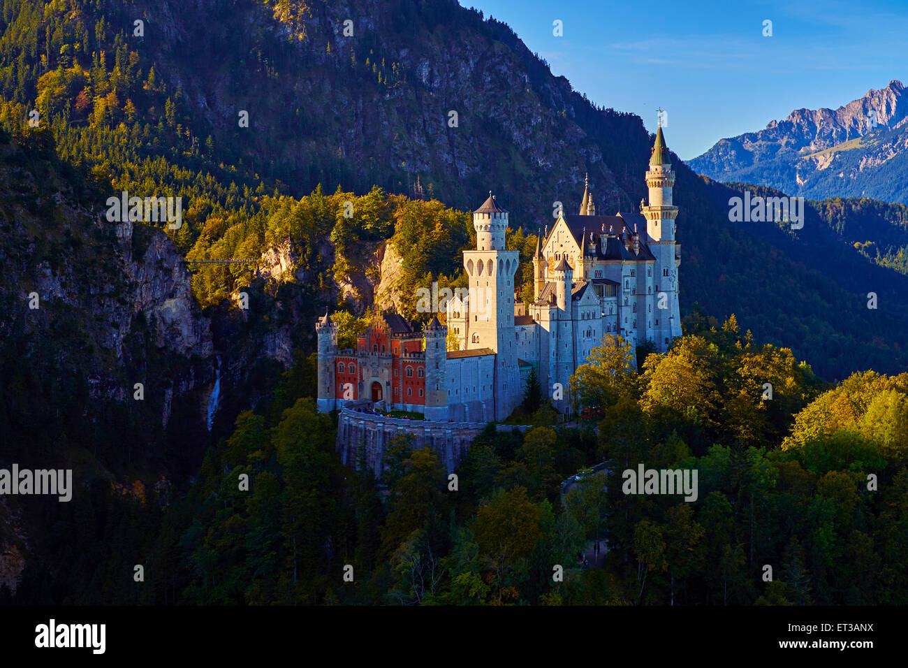 Germany, Bavaria (Bayern), Scwangau, Neuschwanstein Castle Stock Photo ...