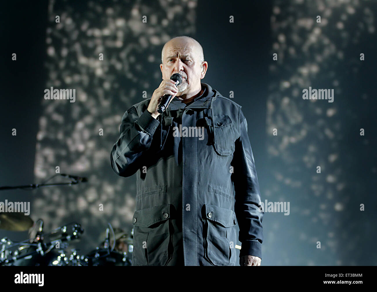 Peter Gabriel performing live on stage on his 'Back to Front' tour at ...