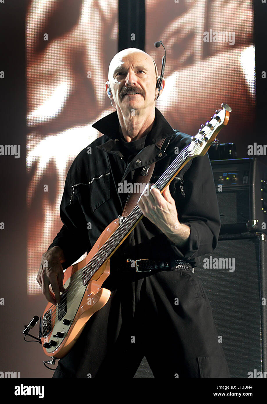Peter Gabriel performing live on stage on his 'Back to Front' tour at ...