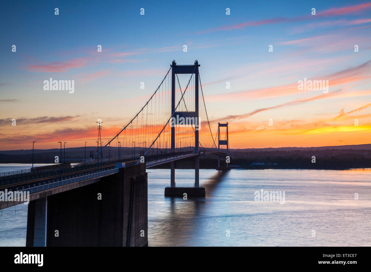 The First Severn Bridge, Avon, England, U.K Stock Photo - Alamy