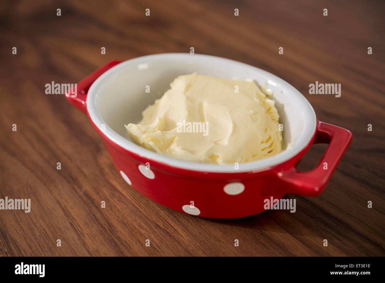 Butter in a bowl Stock Photo - Alamy