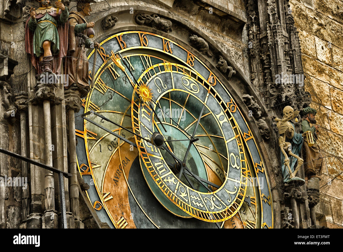 Astronomical horoscope clock hi-res stock photography and images - Alamy
