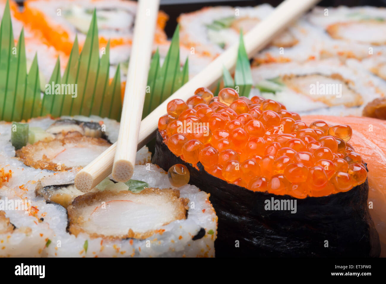 assortment mixed sushi Stock Photo - Alamy
