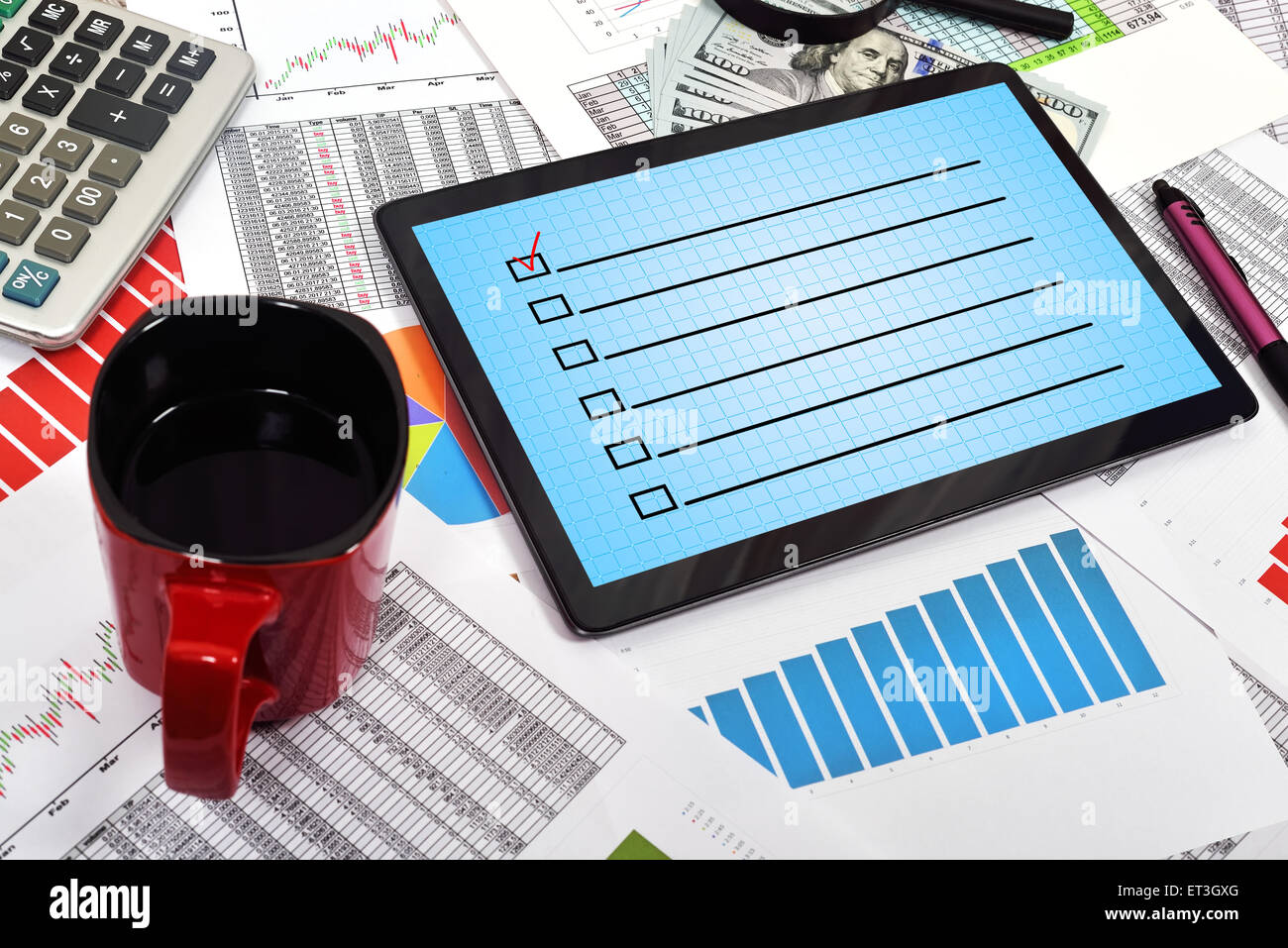 Checklist digital hi-res stock photography and images - Alamy
