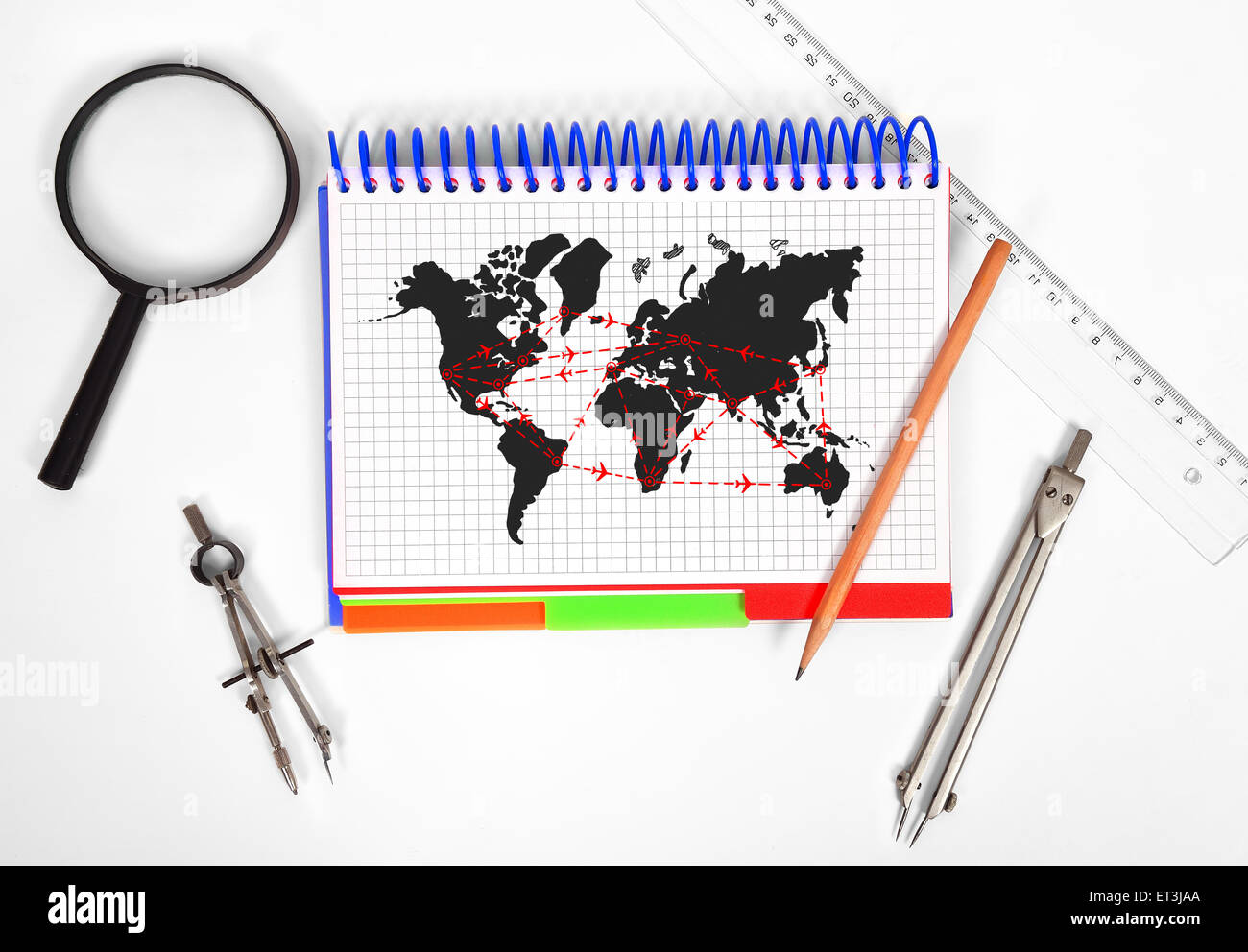 Engineer drawing map hi-res stock photography and images - Alamy