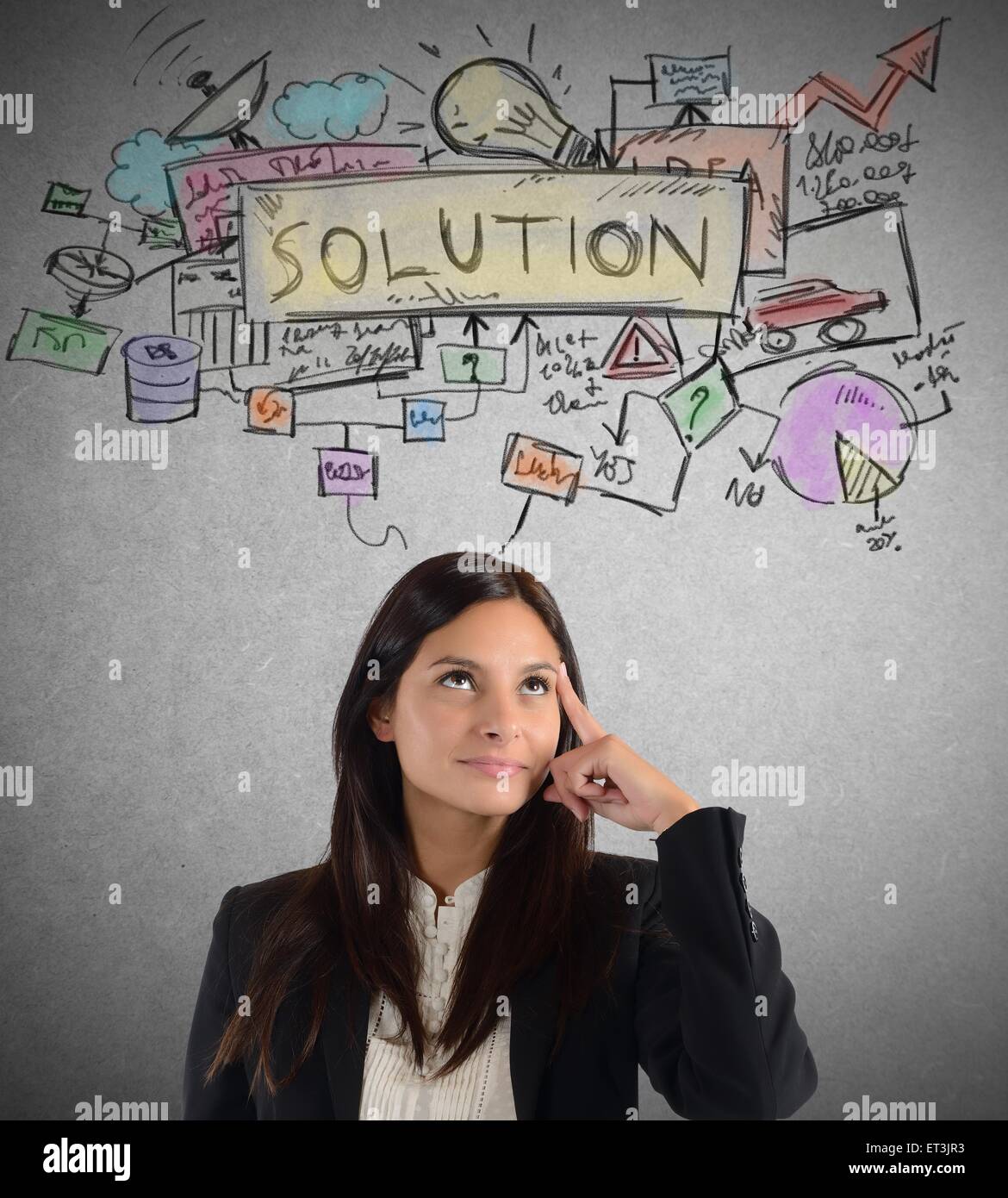 Think working solution Stock Photo - Alamy