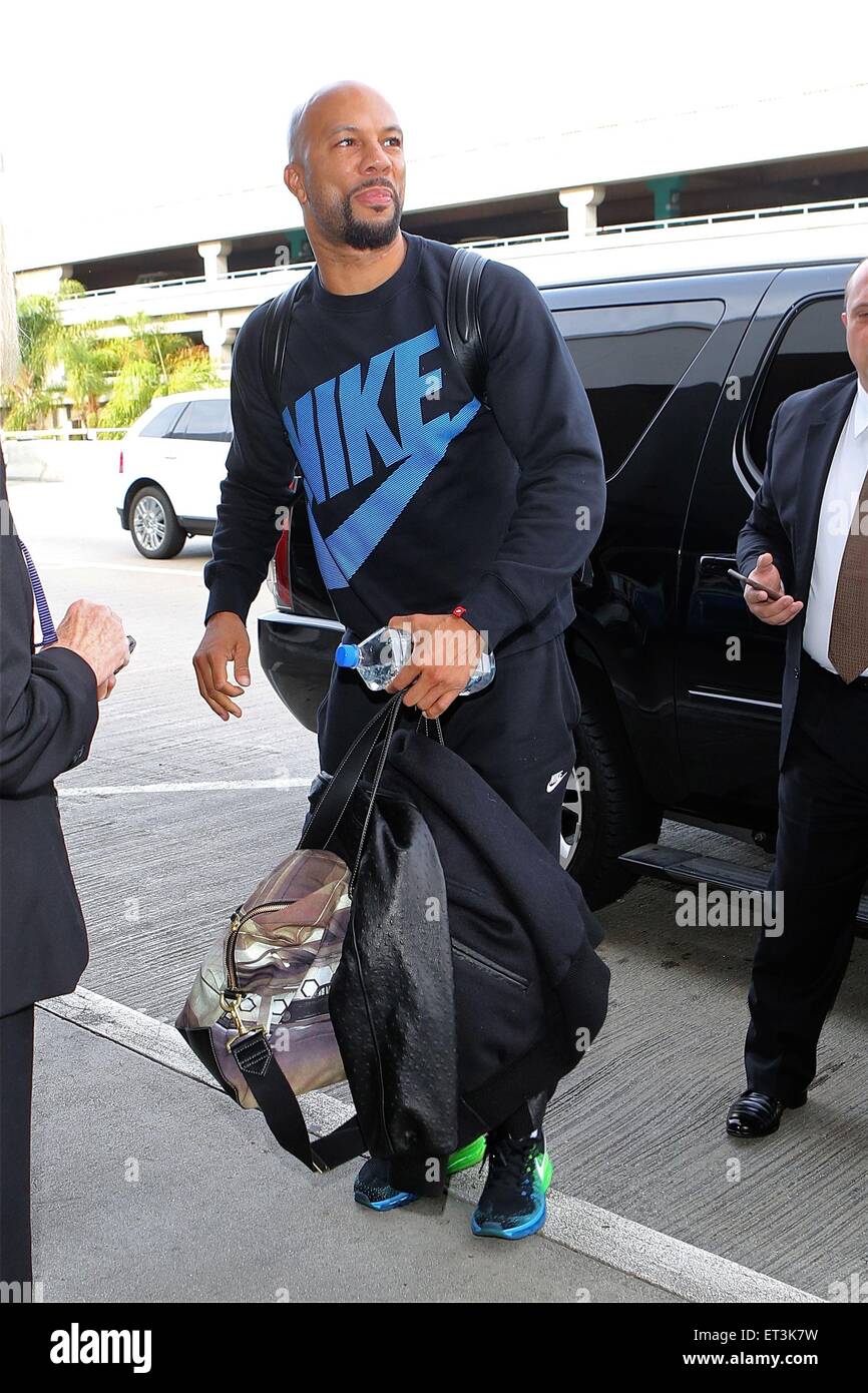 Hip-hop artist, Common departs on a flight from Los Angeles ...