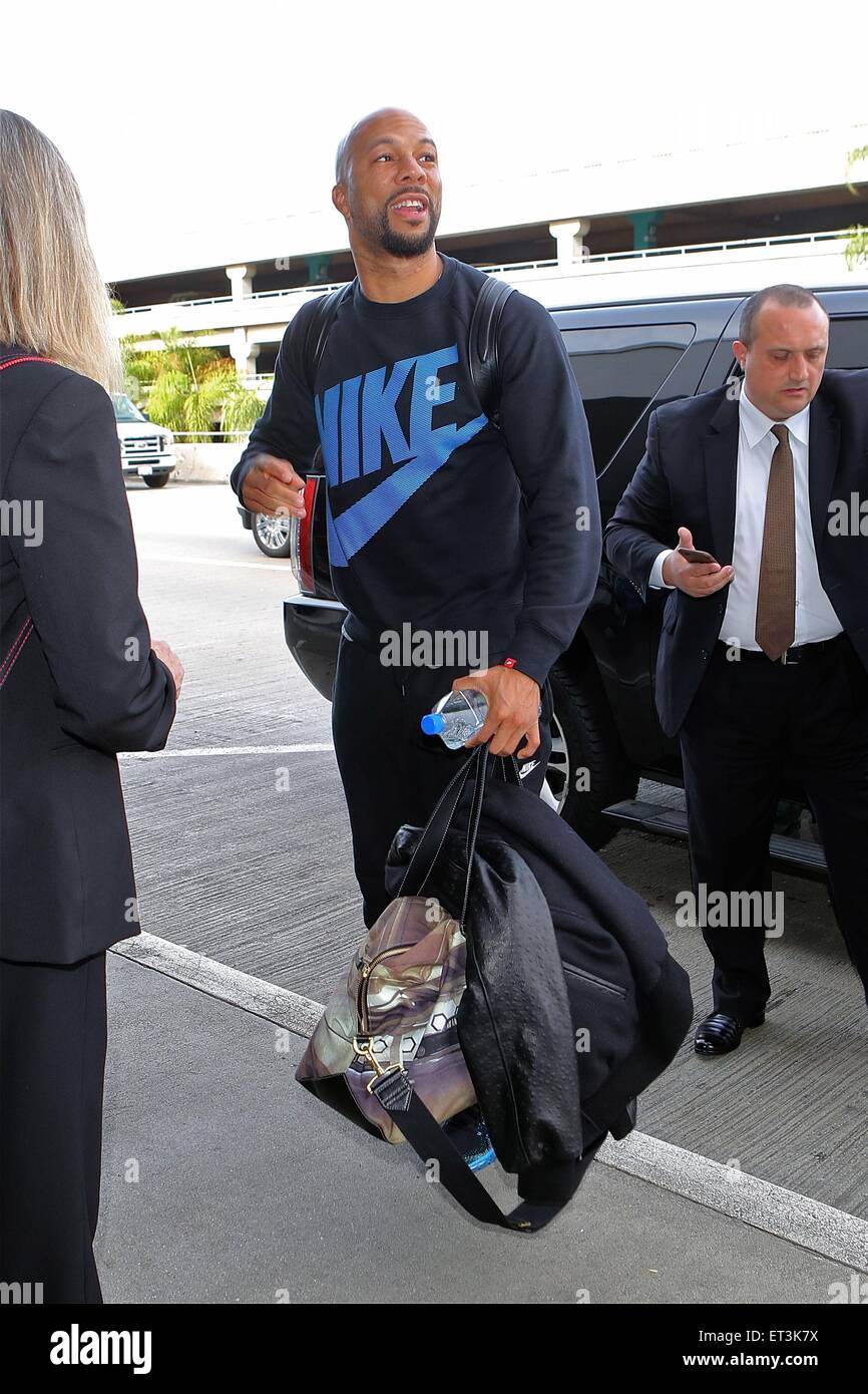 Hip-hop artist, Common departs on a flight from Los Angeles ...