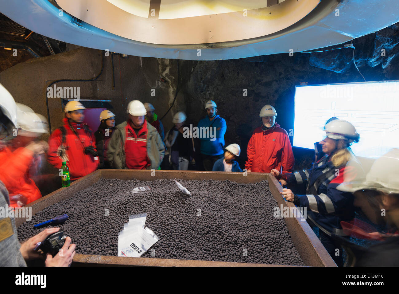 Arctic Circle, Lapland, Scandinavia, Sweden, Kiruna, LKAB mining tour ...