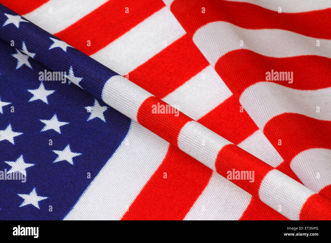 close up of waved United States flag Stock Photo - Alamy