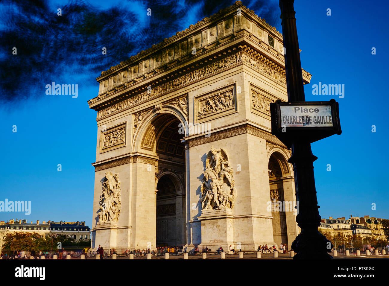 France, Paris, Arc de Triomphe Stock Photo - Alamy