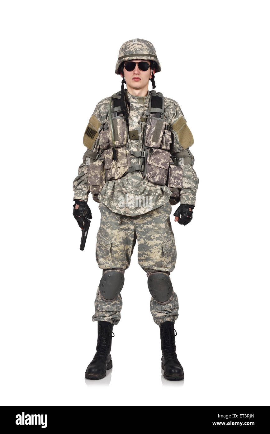 Gun military soldier standing troops uniform hi-res stock photography ...