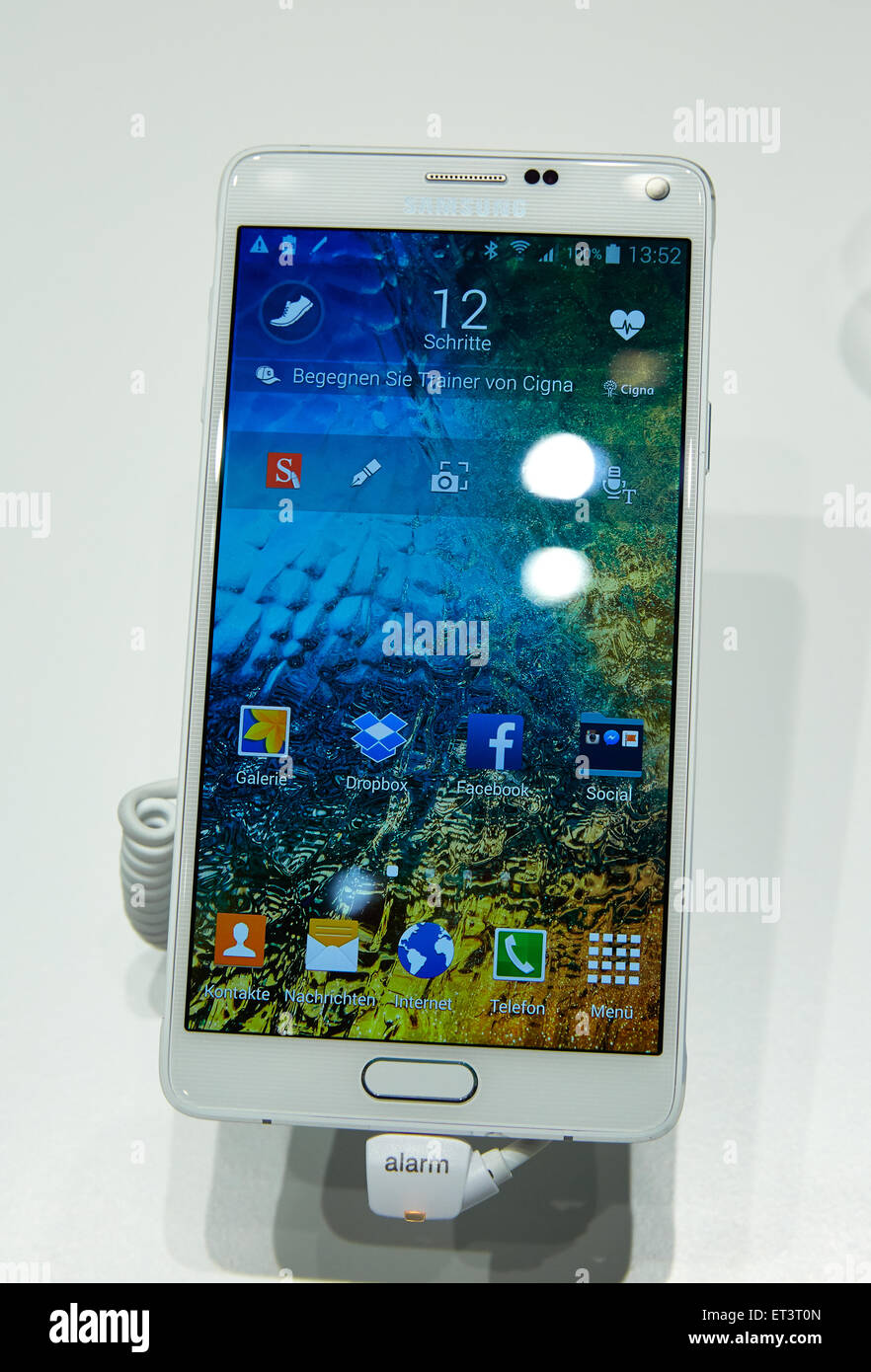 Berlin, Germany, Samsung presents its new model of smartphone Galaxy ...