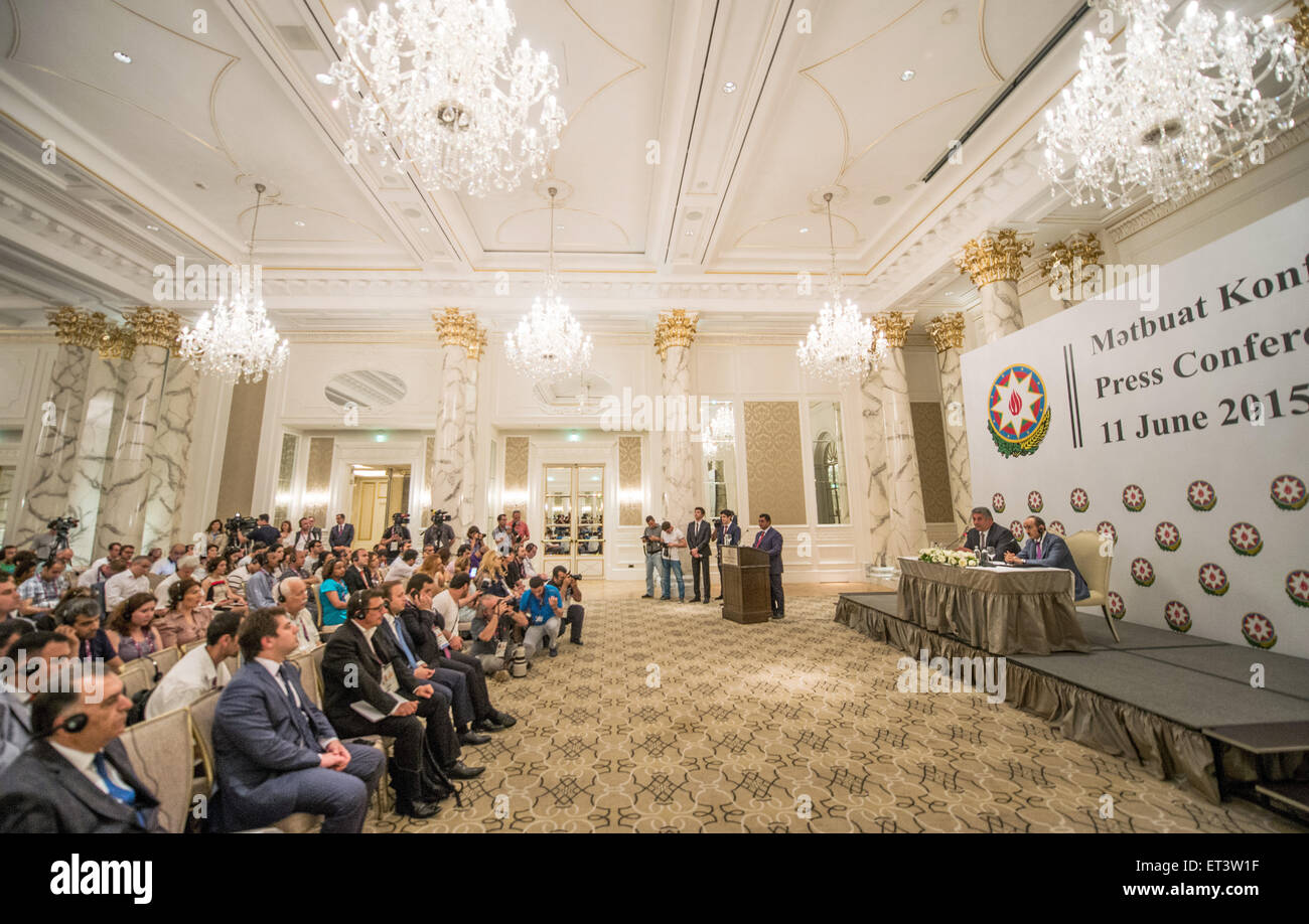 Baku, Azerbaijan. 11th June, 2015. Azad Rahimov, Minister of Youth and ...