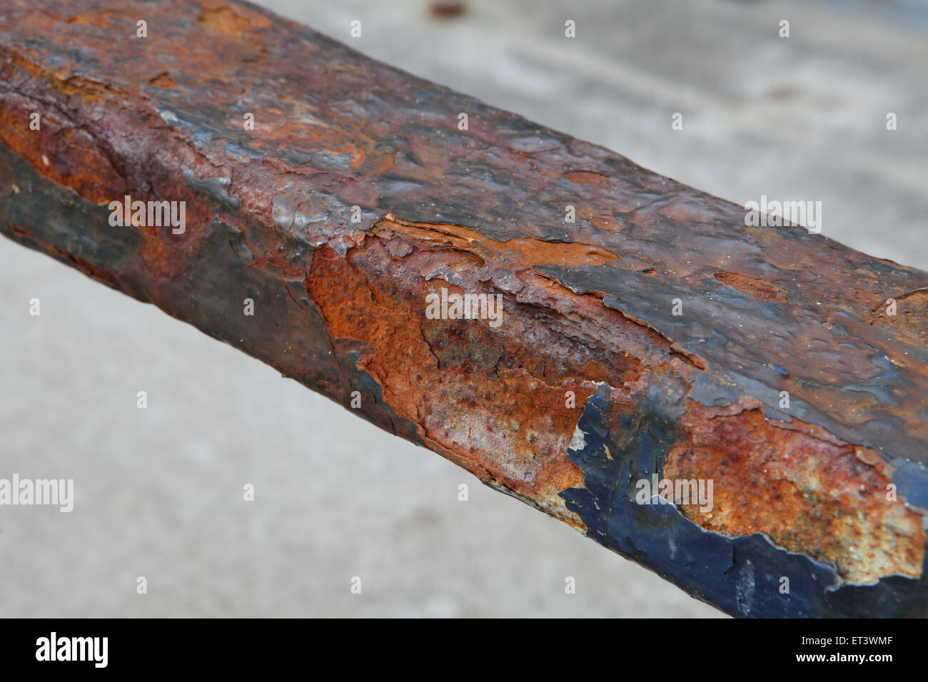 Rust series - The beauty of rust in the multi-coloured oxidation Stock ...