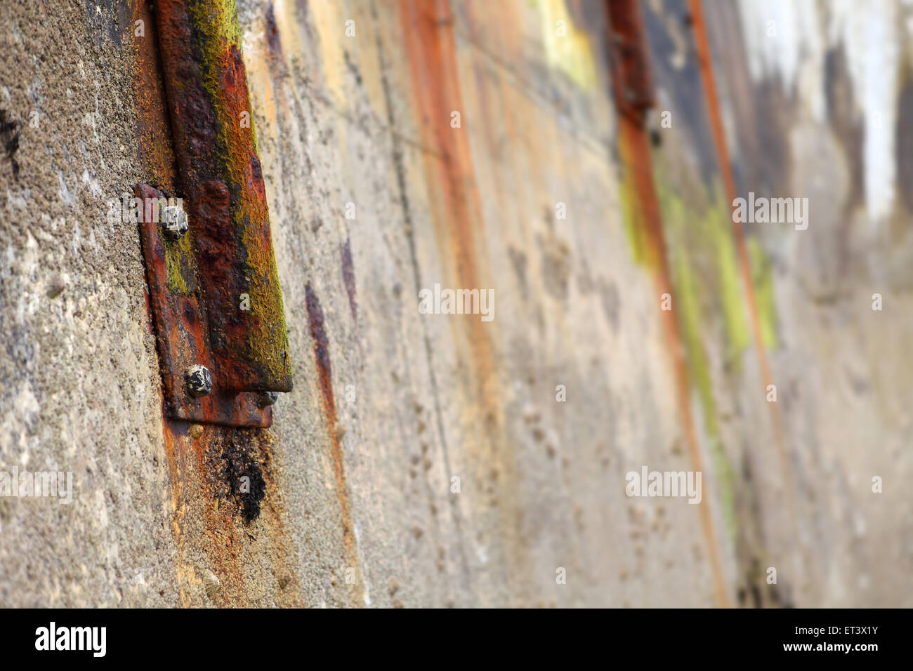 Rust series - The beauty of rust in the multi-coloured oxidation Stock ...