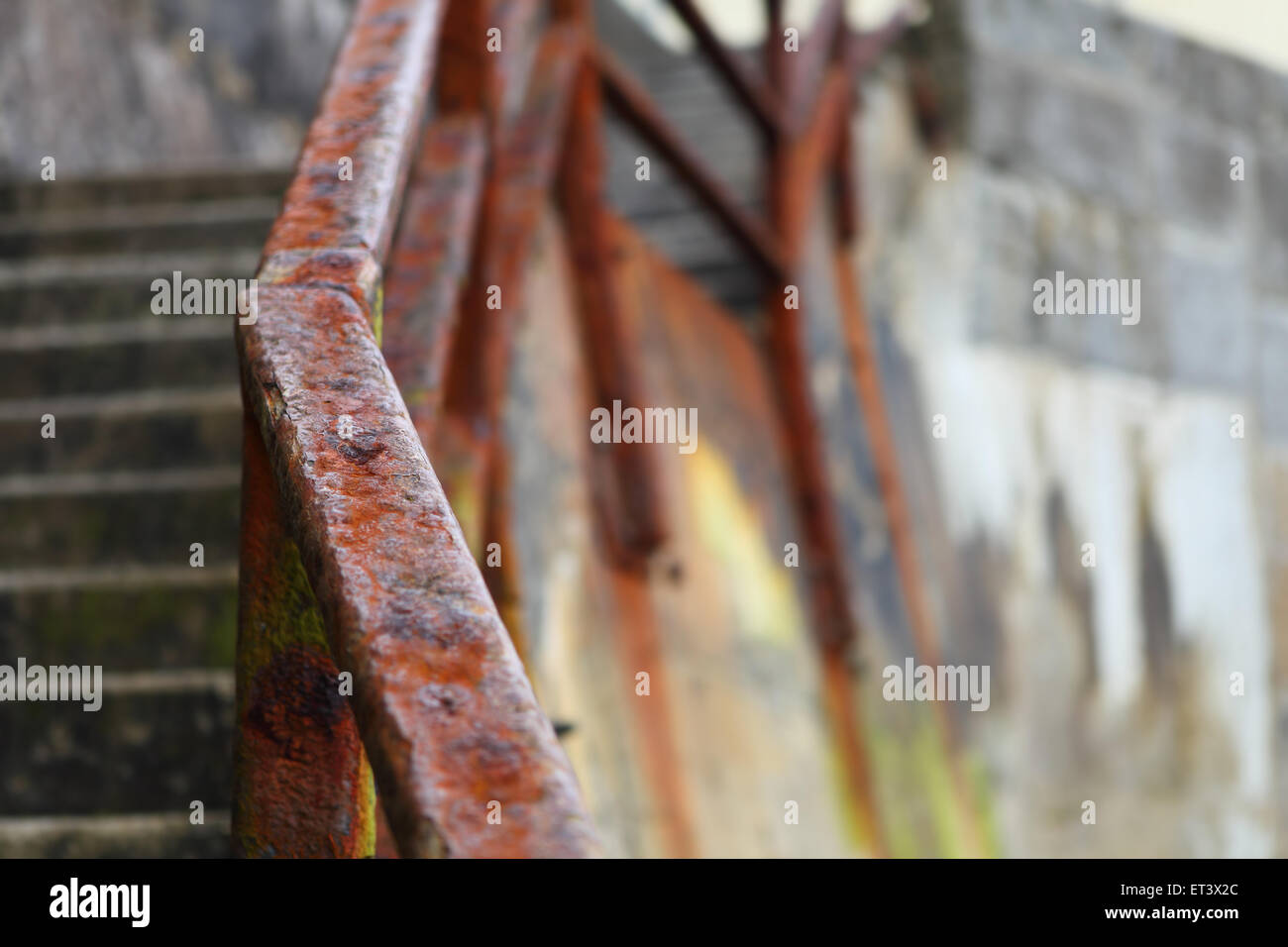 Rust series - The beauty of rust in the multi-coloured oxidation Stock ...