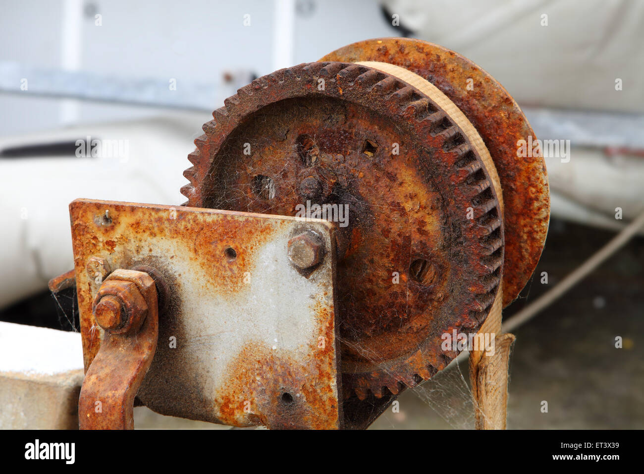 Rust series - The beauty of rust in the multi-coloured oxidation Stock ...