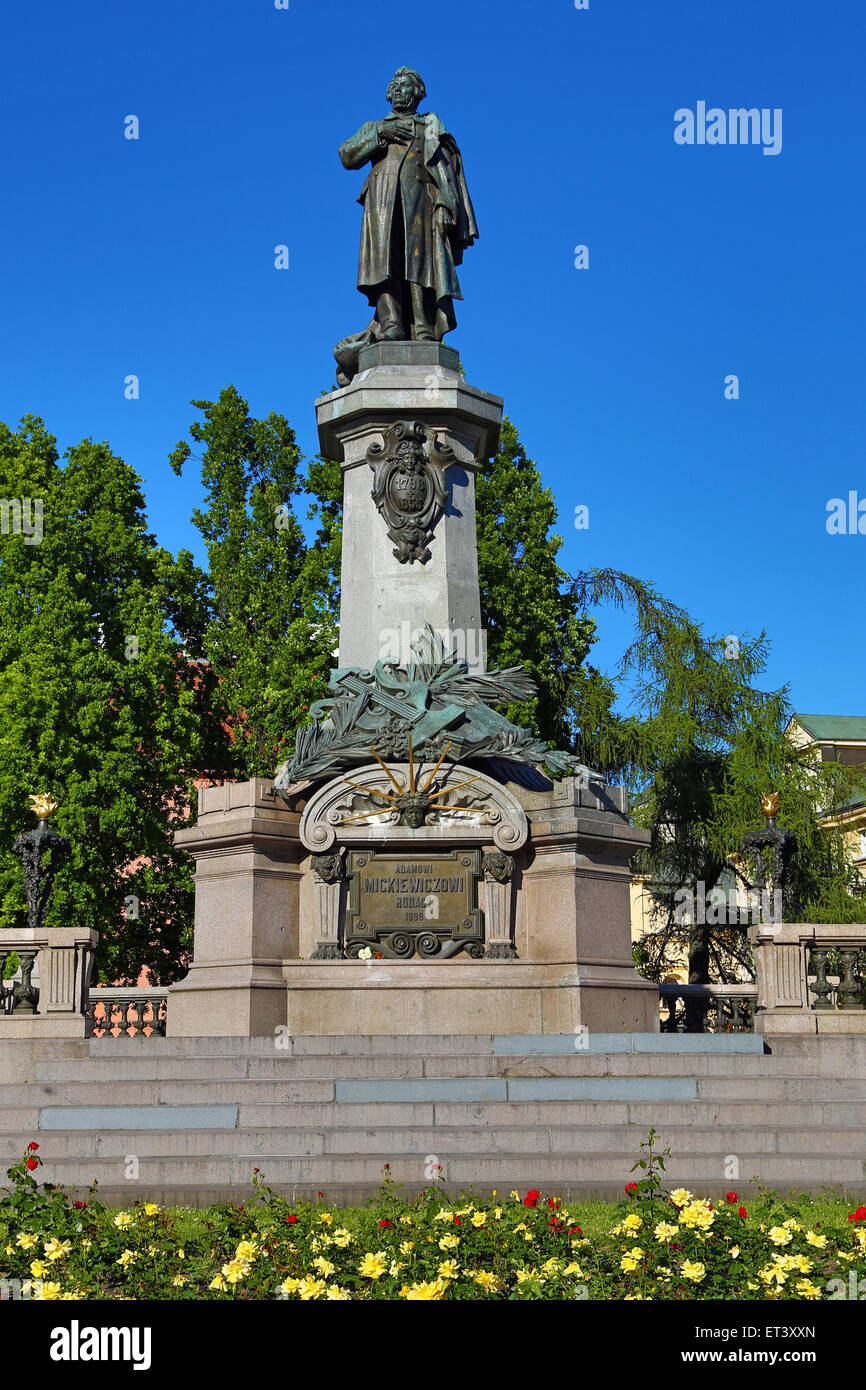 Statue of adam mickiewicz hi-res stock photography and images - Alamy