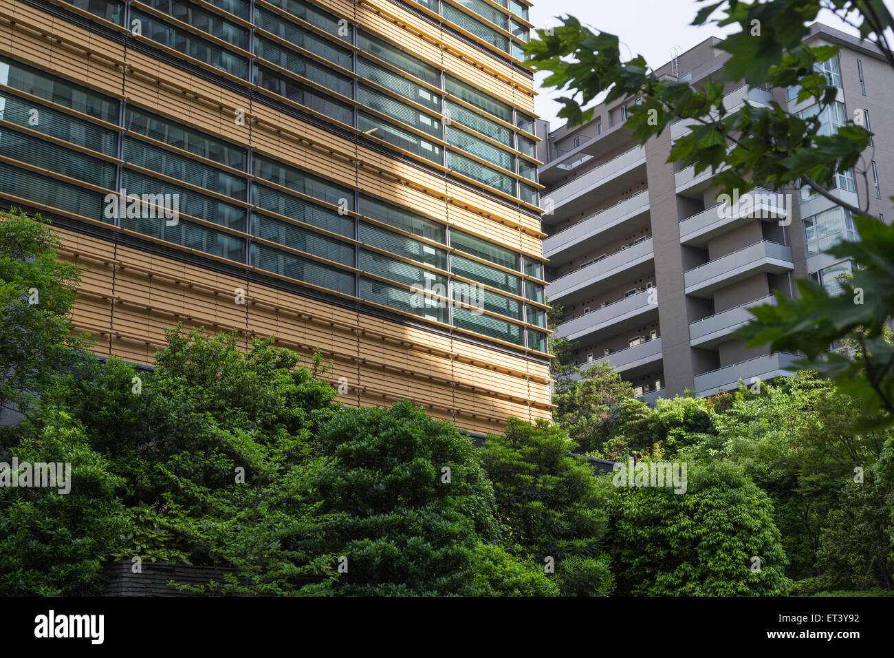 Modern and ecological building in Tokyo Stock Photo - Alamy