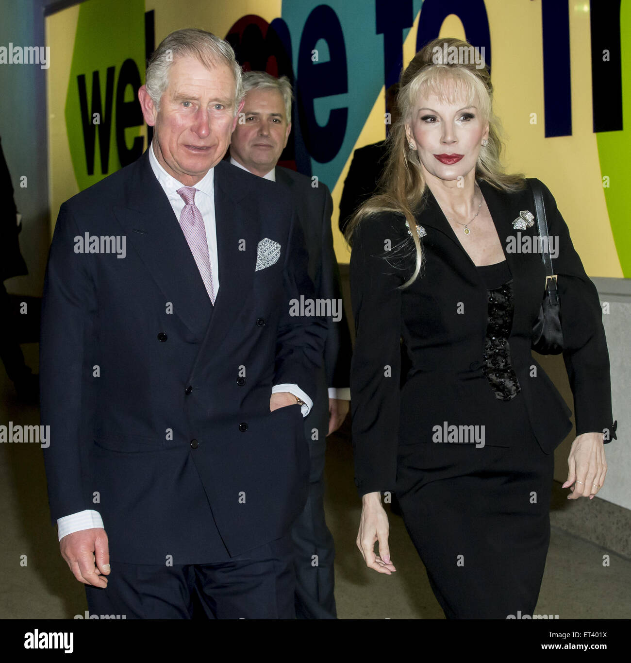 The Prince of Wales and Princess Donatella Flick attend a competition ...