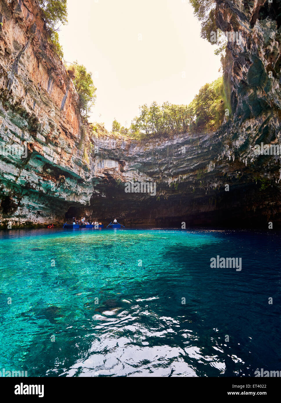 Cave of Melissani, Kefalonia, Greece Stock Photo - Alamy