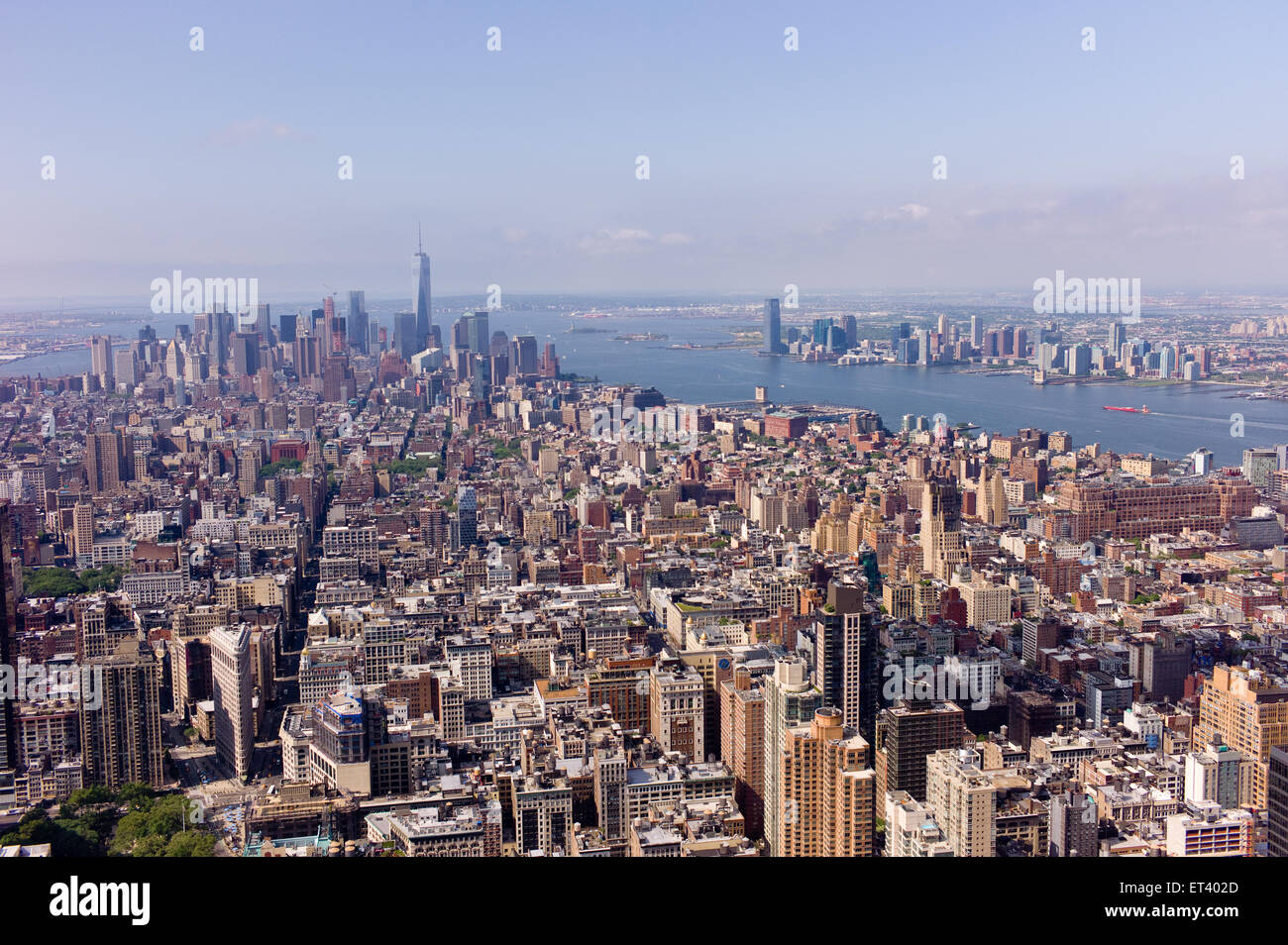 The empire state building and the freedom tower hi-res stock ...