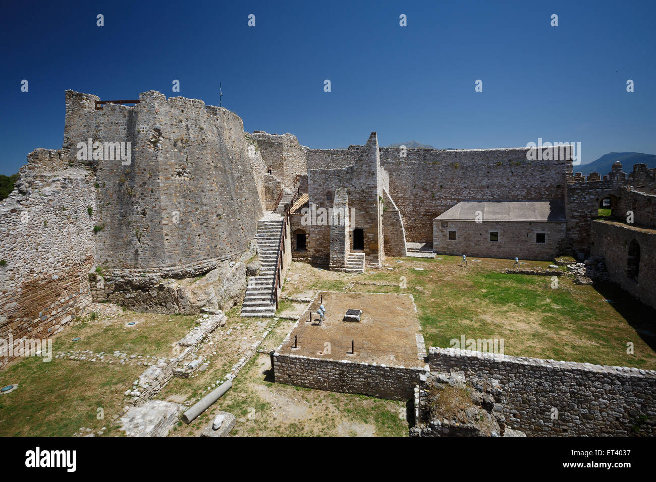Inside of the castle complex, Patras, Greece Stock Photo - Alamy