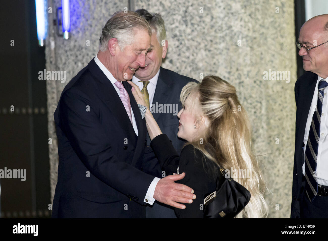The Prince of Wales and Princess Donatella Flick attend a competition ...