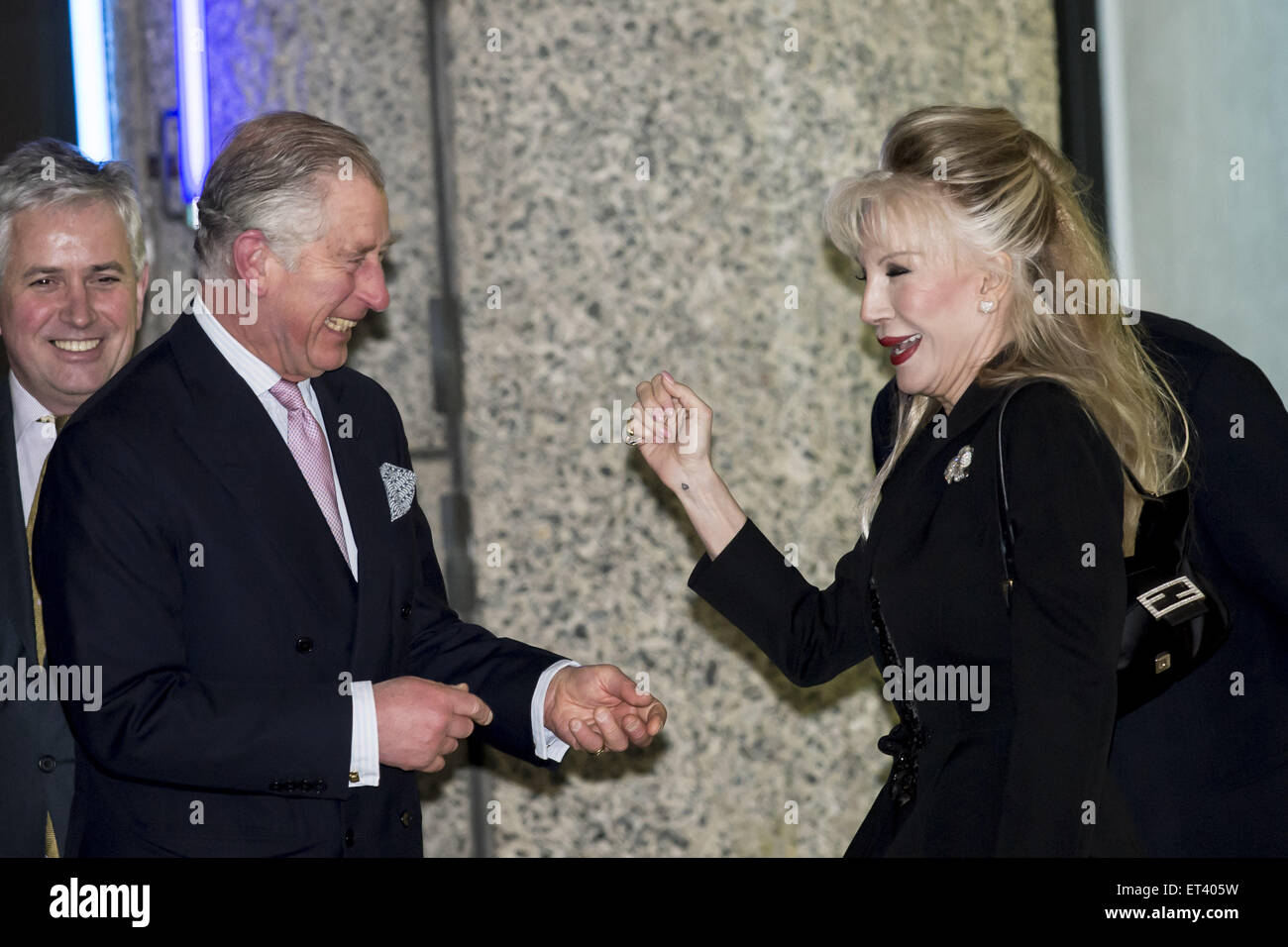 The Prince of Wales and Princess Donatella Flick attend a competition ...