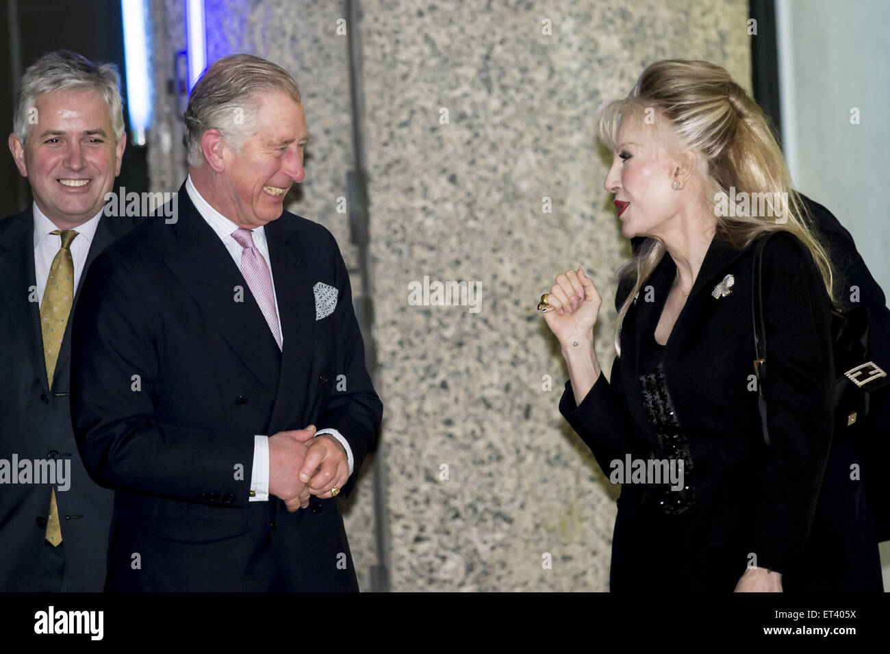 The Prince of Wales and Princess Donatella Flick attend a competition ...