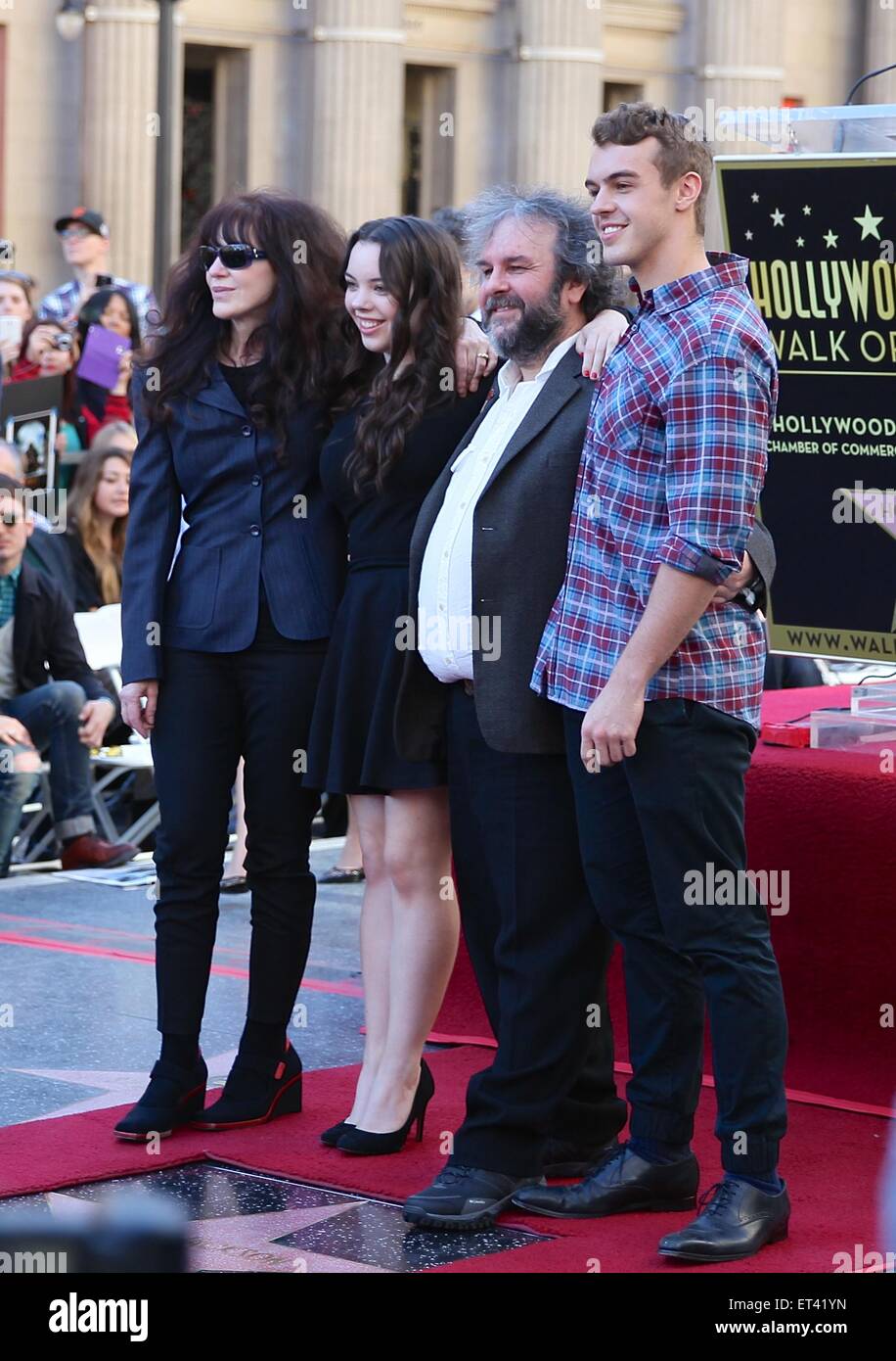 Peter Jackson is honored with a star on the Hollywood walk of fame ...