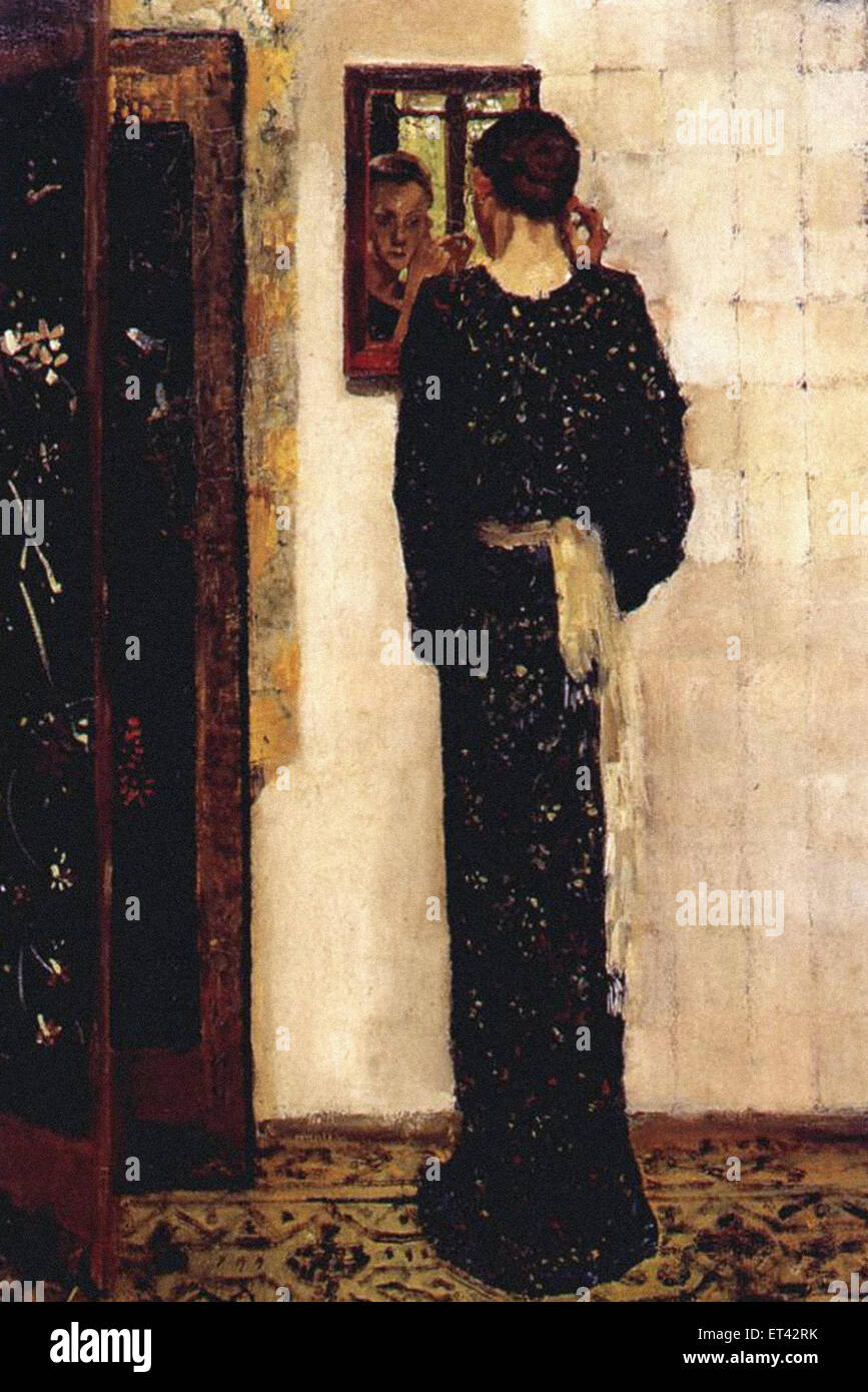 George Hendrik Breitner The Earring Stock Photo - Alamy