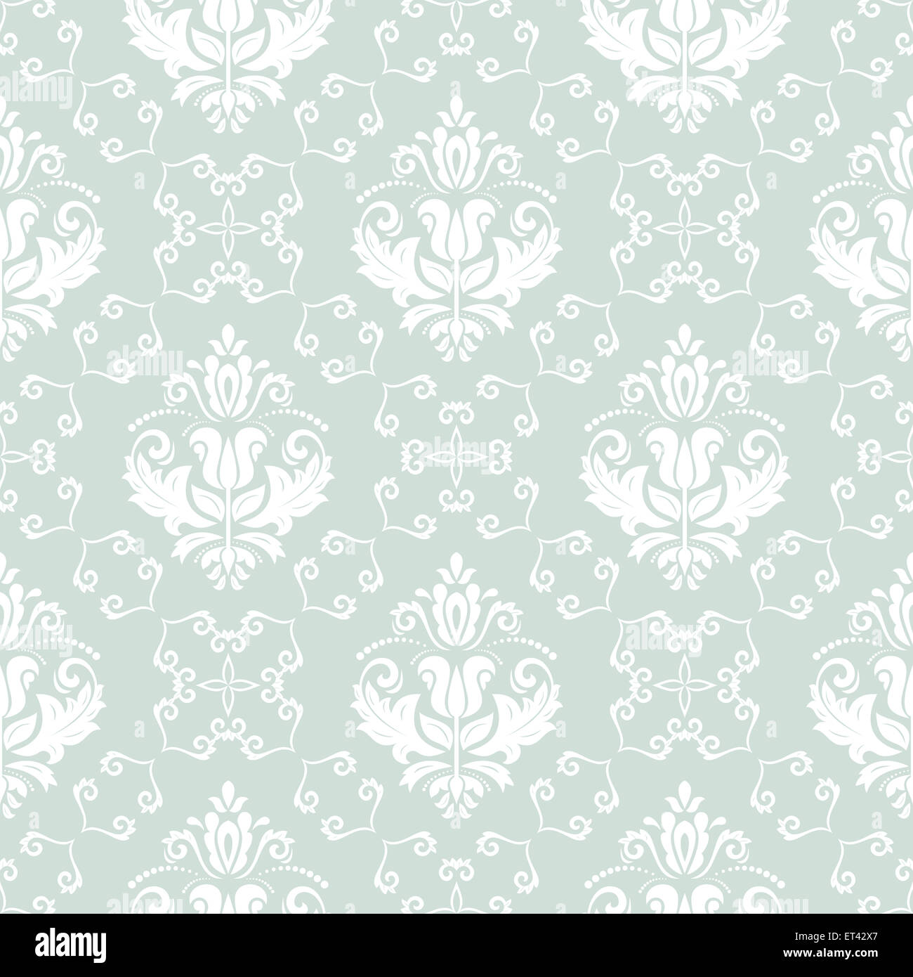 Damask Seamless Pattern Stock Photo - Alamy