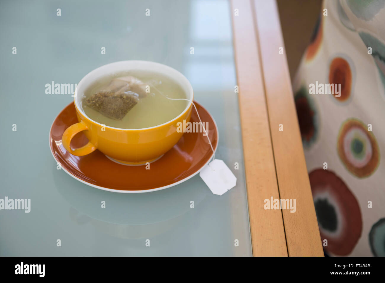 Herbal tea with teabag on a table, Munich, Bavaria, Germany Stock Photo ...