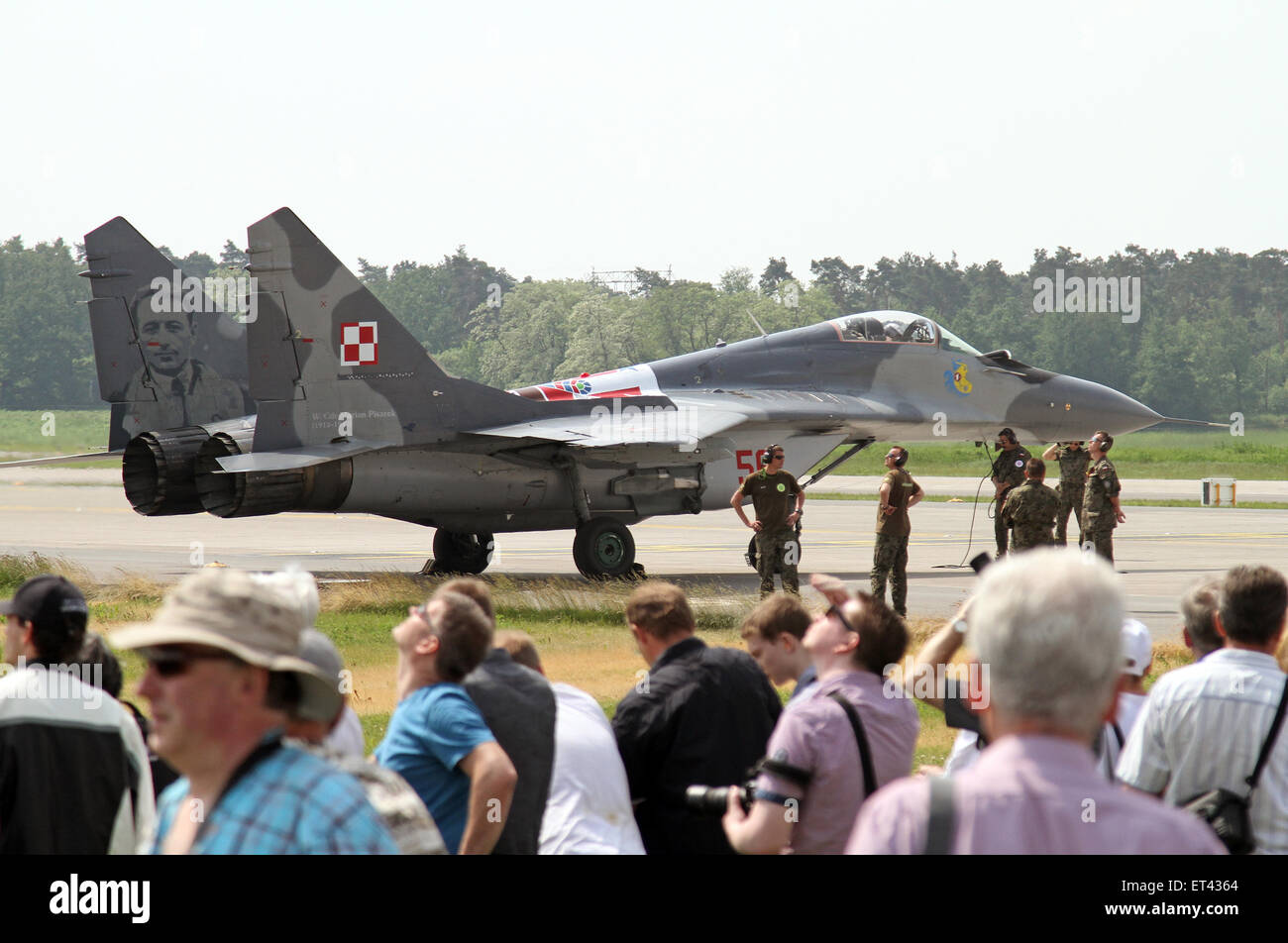 Schoenefeld, Germany, MiG-29 fighter aircraft of the Polish air forces ...