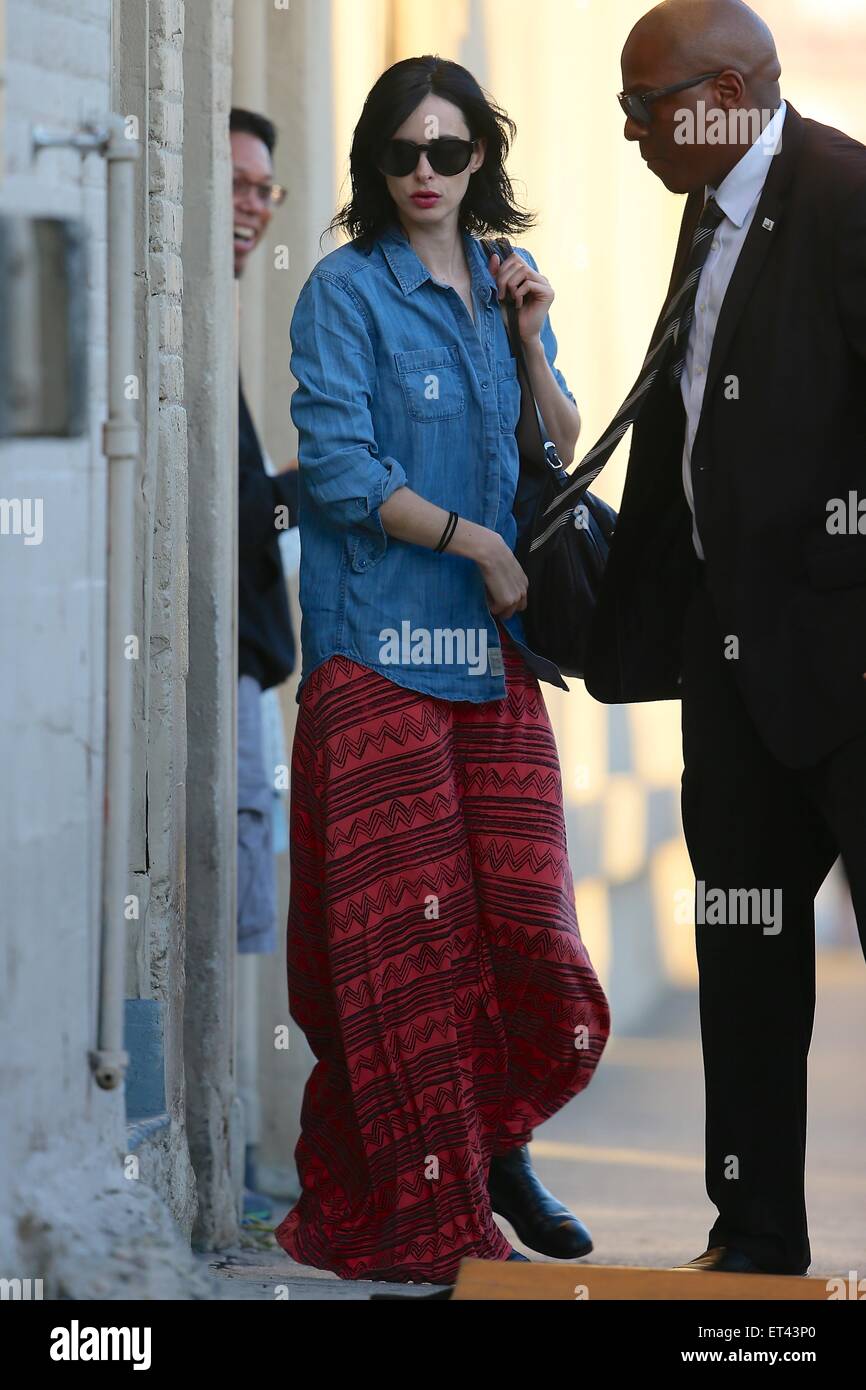 Krysten Ritter arriving at ABC studios for late-night talk show 'Jimmy ...