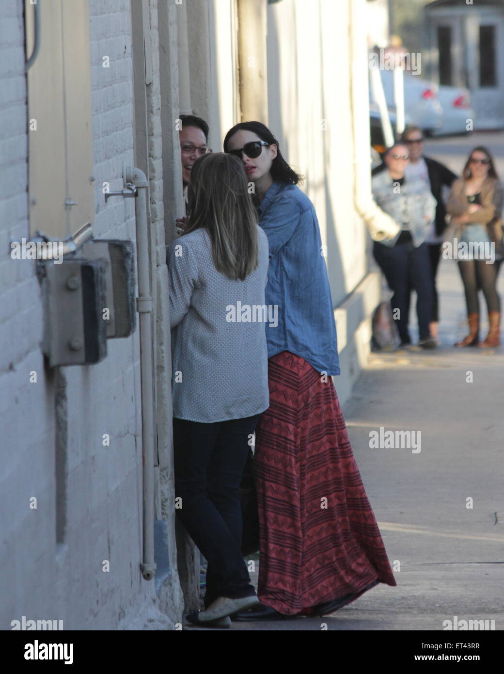Krysten Ritter arriving at ABC studios for late-night talk show 'Jimmy ...