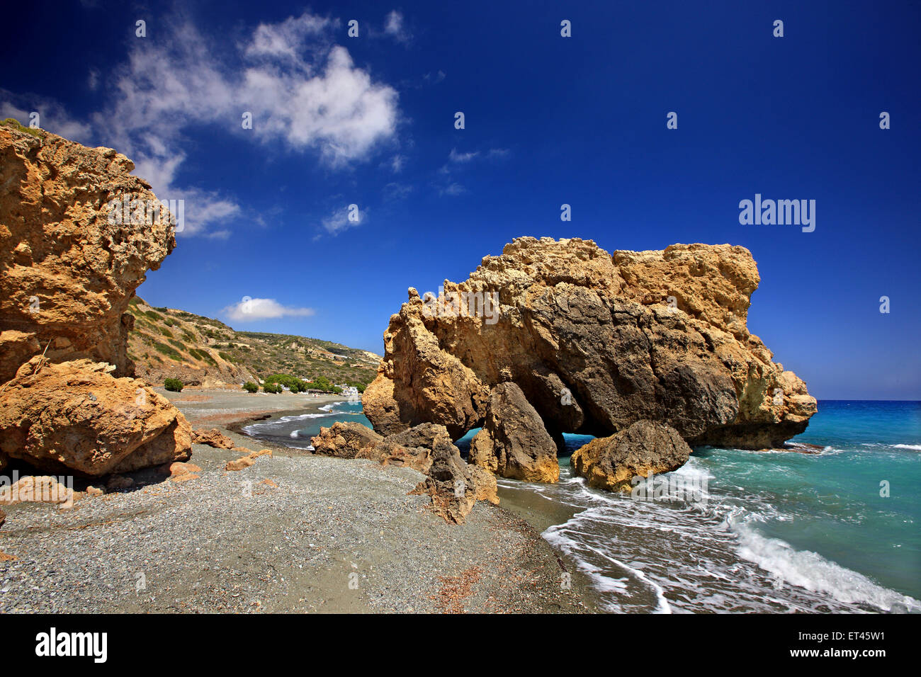 Tertsa beach, very close to Myrtos village on the "borders" of ...