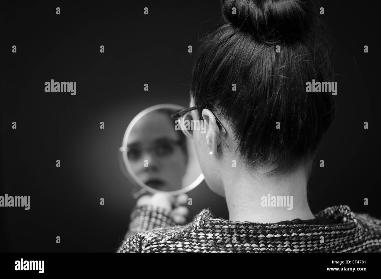 Business woman in morning Black and White Stock Photos & Images - Alamy