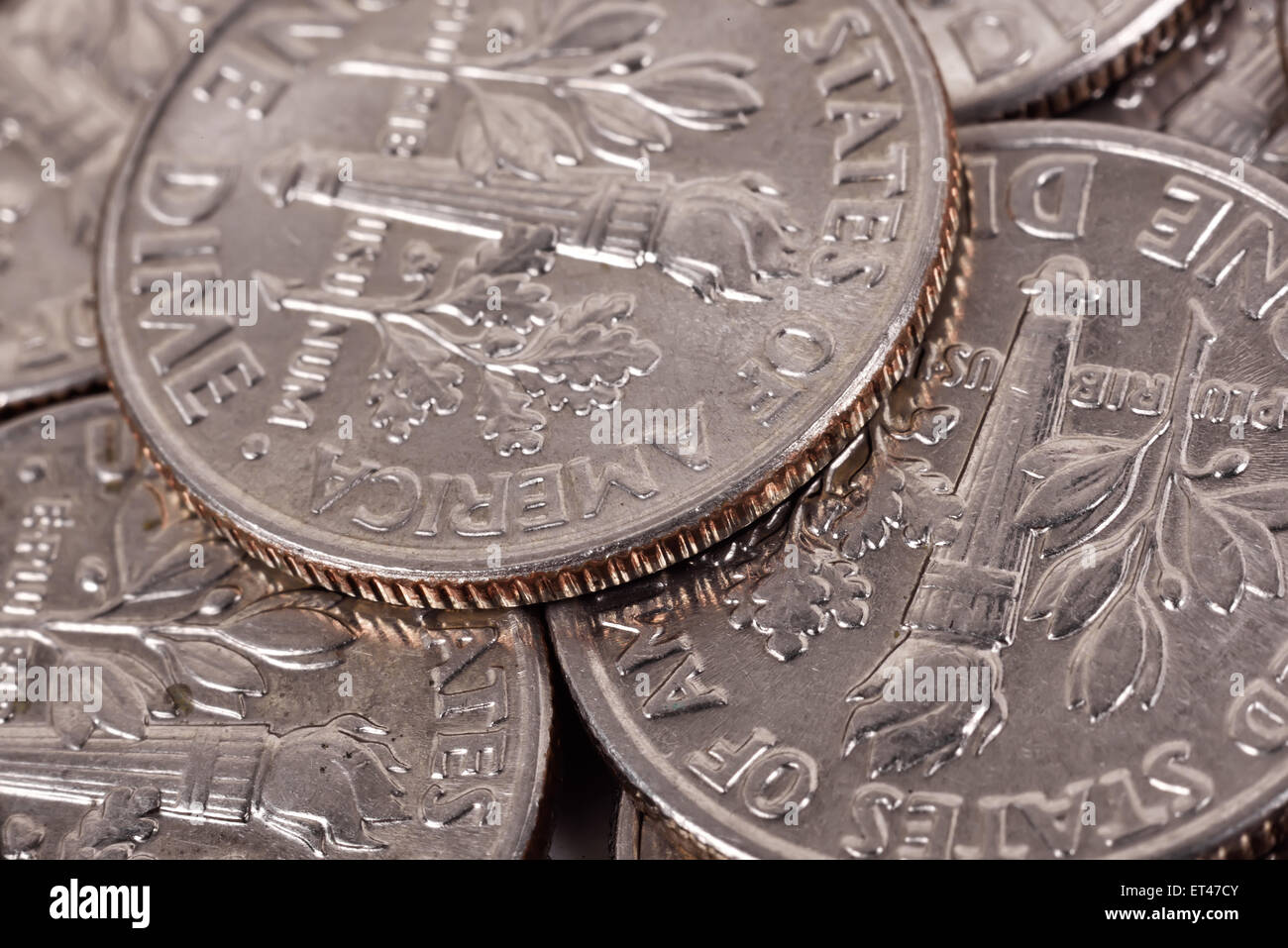 Dime coins hi-res stock photography and images - Alamy