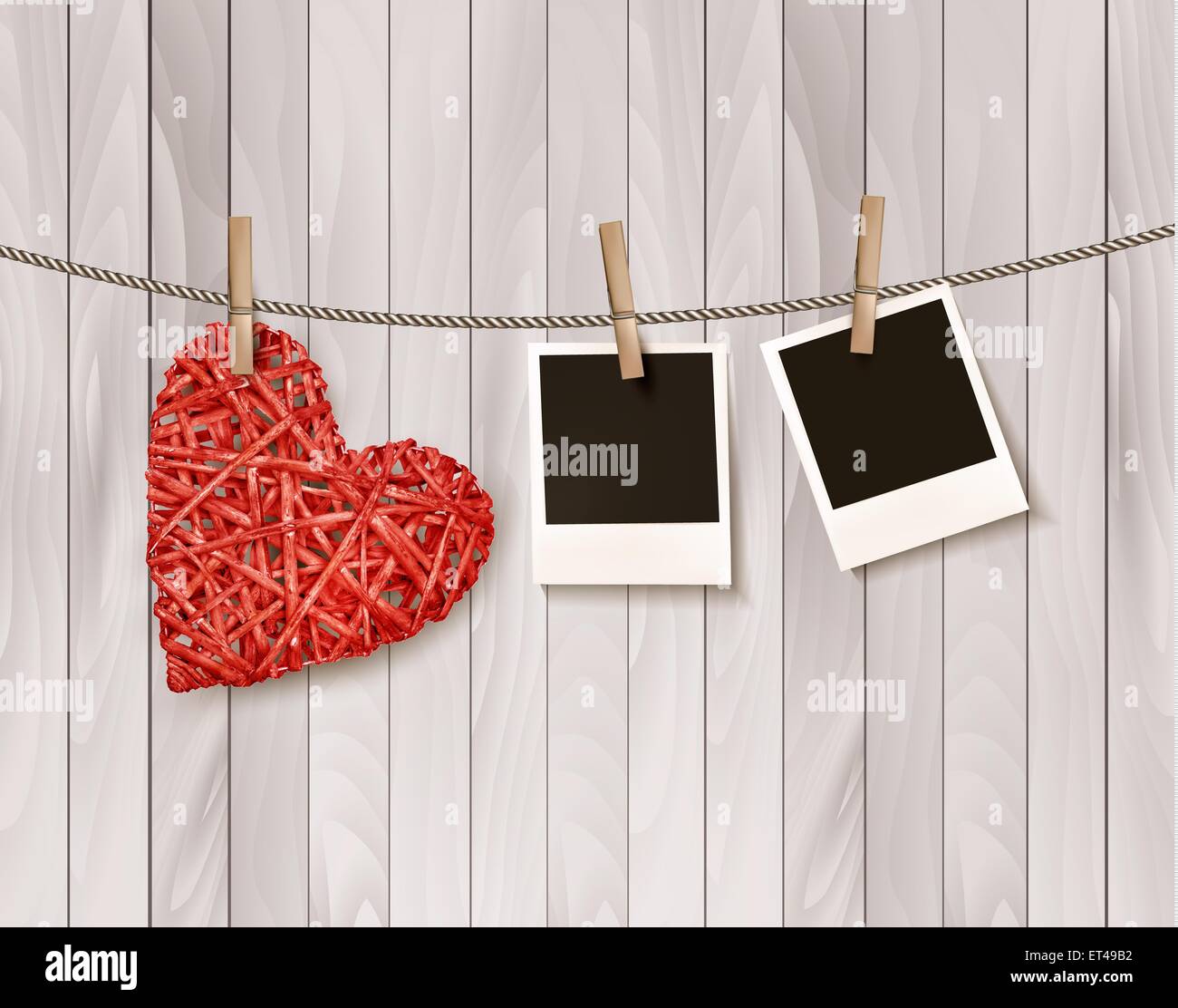 Vector paper heart on hi-res stock photography and images - Alamy