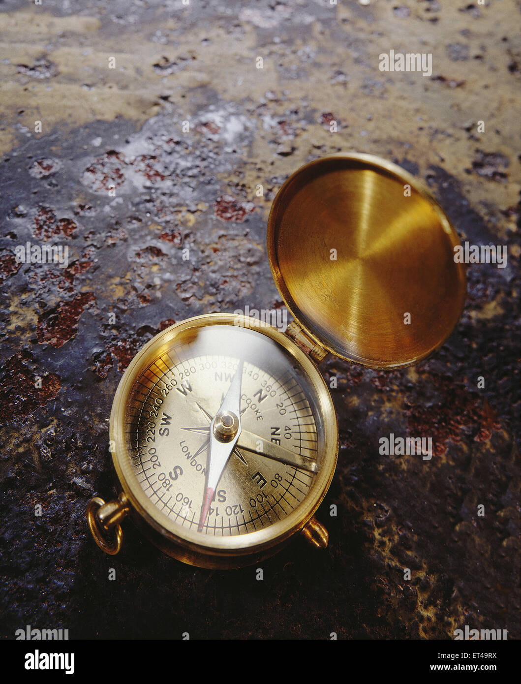 Opened compass hi-res stock photography and images - Alamy