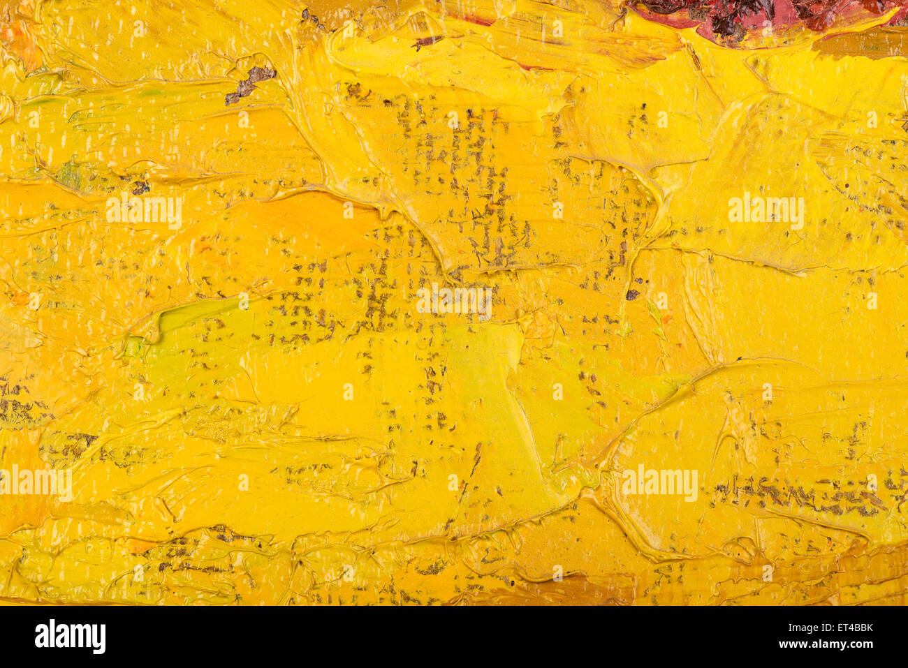 Abstract yellow oil painting on canvas Stock Photo - Alamy