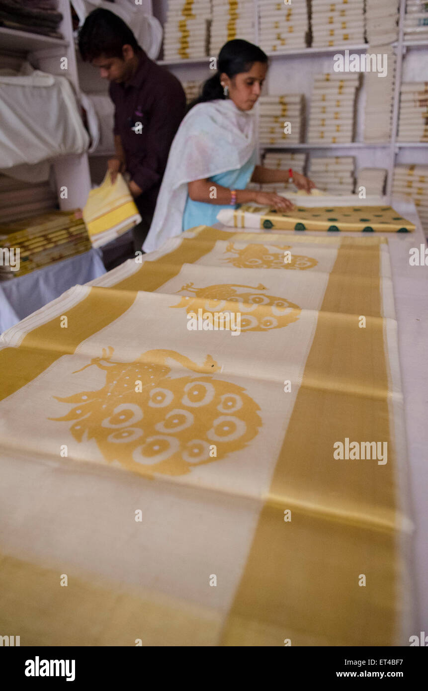 Kasavu sari hi-res stock photography and images - Alamy